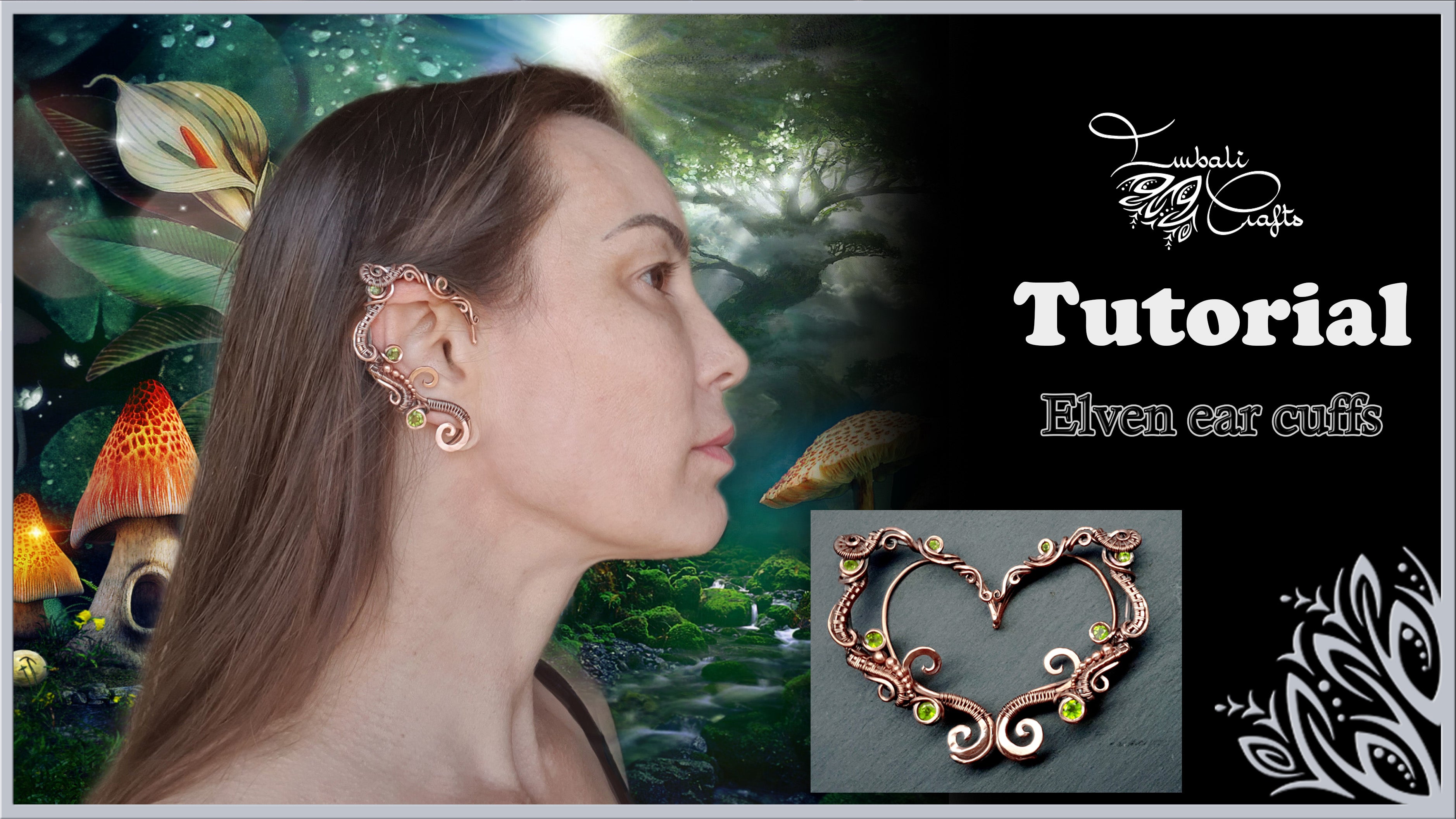 Elven ear cuffs wire work video tutorial – Imbali Crafts