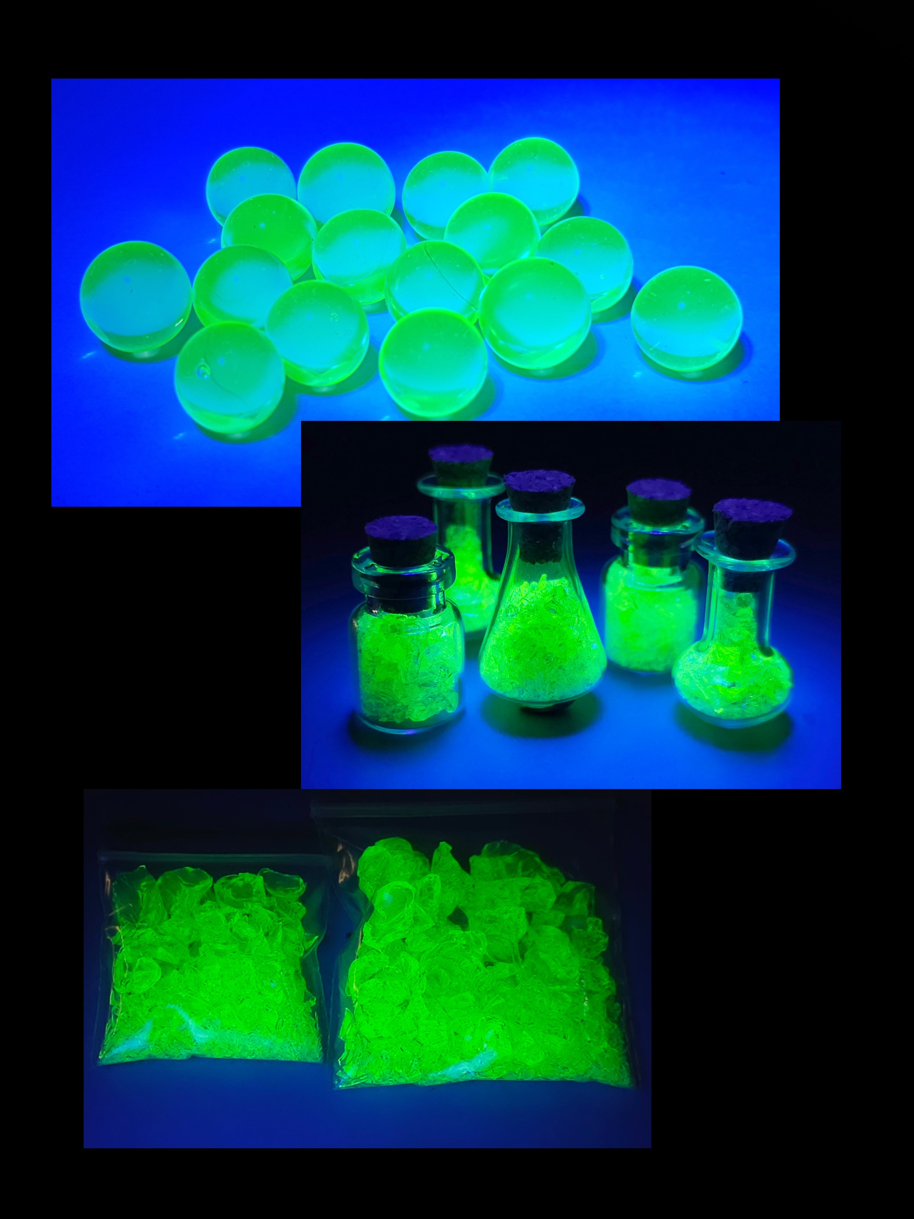 UV Reactive Cabs & Glass | Vibrant Colors for Unique Creations