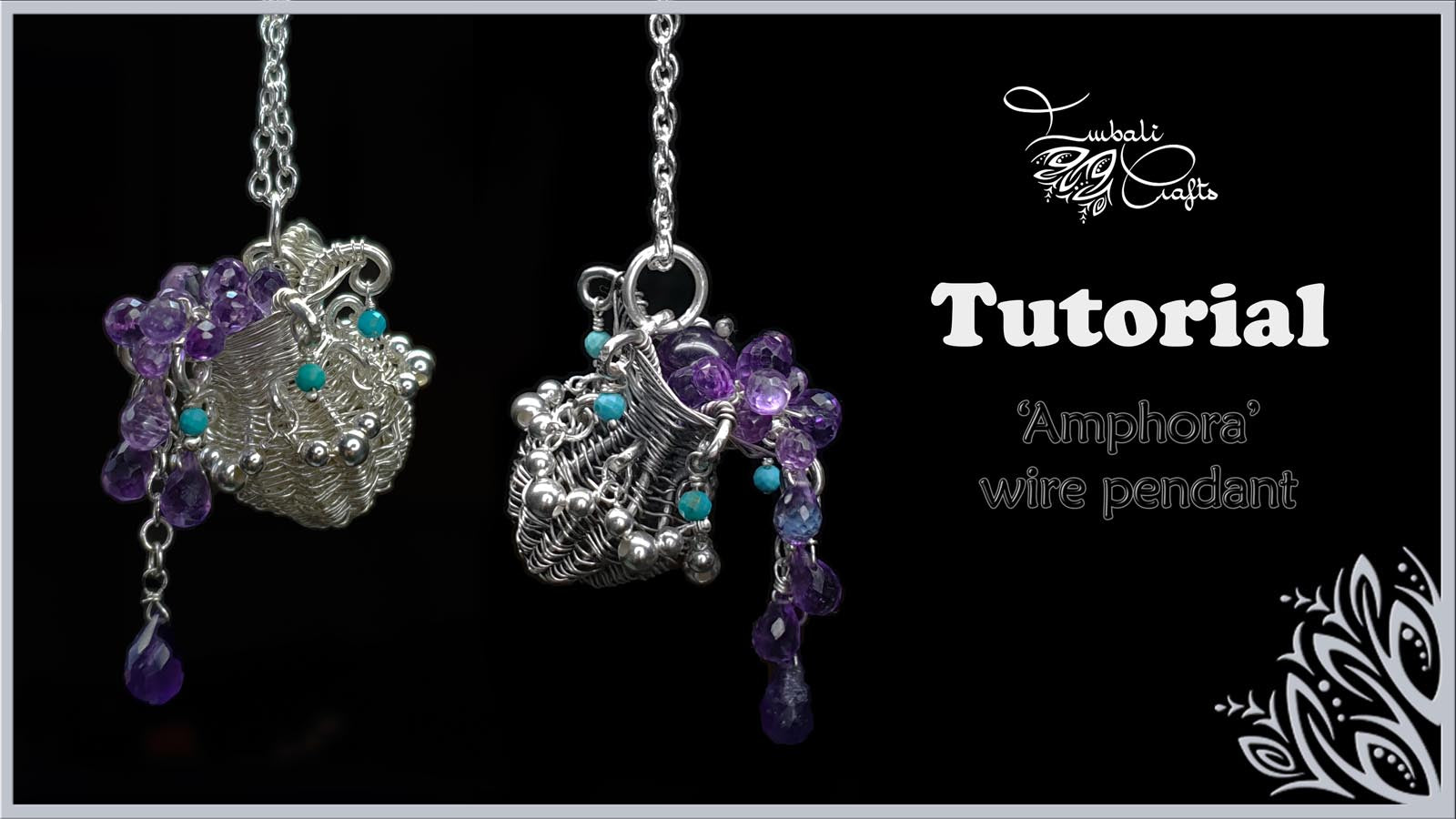 3D amphora wire basked pendant video tutorial – Imbali Crafts