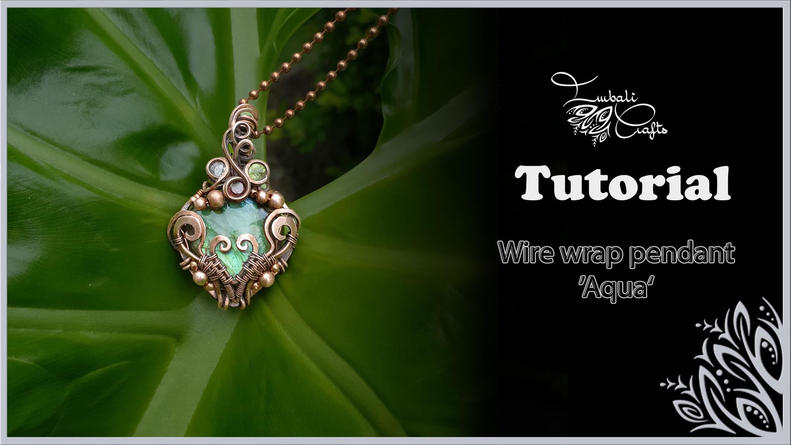 Aqua wire pendant video tutorial – Imbali Crafts